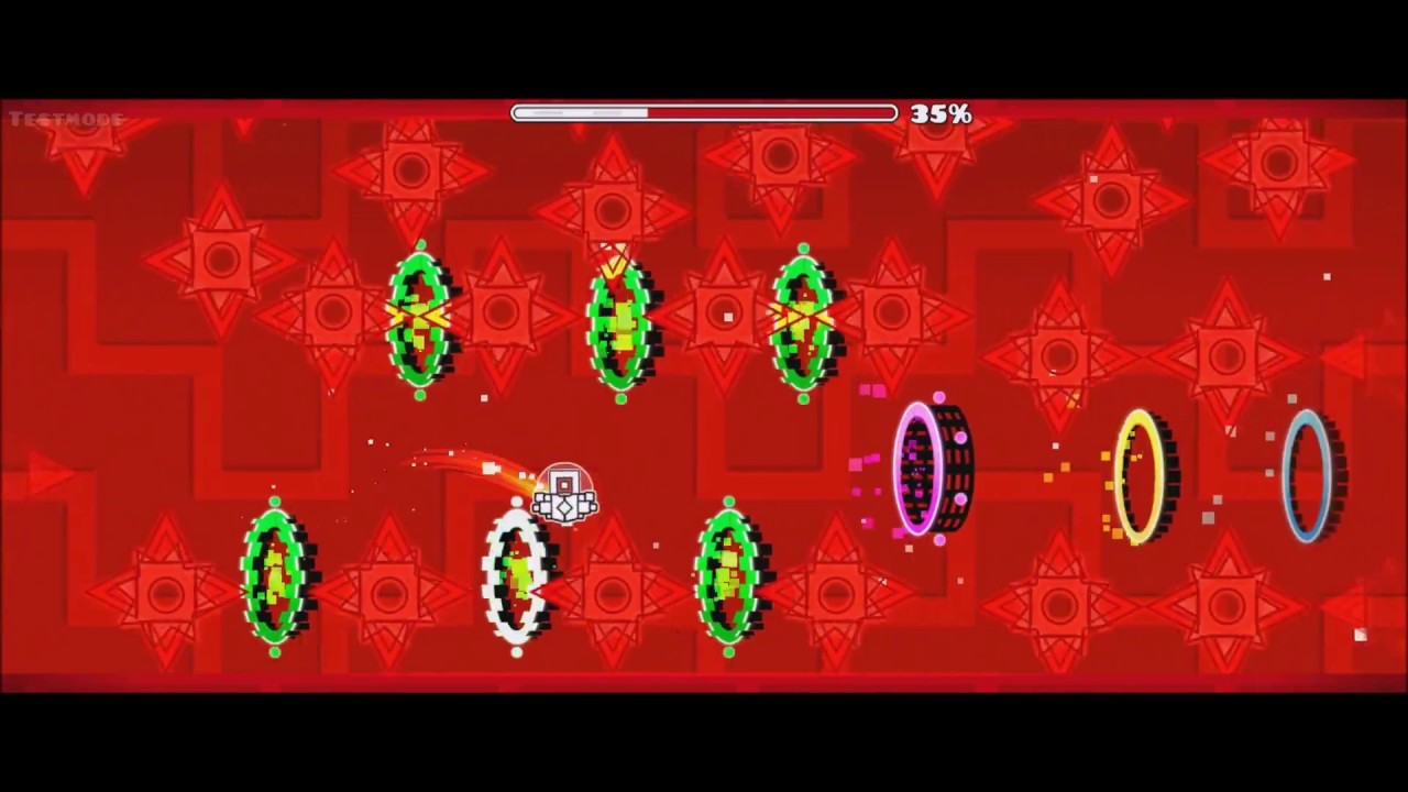 Geometry Dash - Red World first version by saRy with start pos. - YouTube