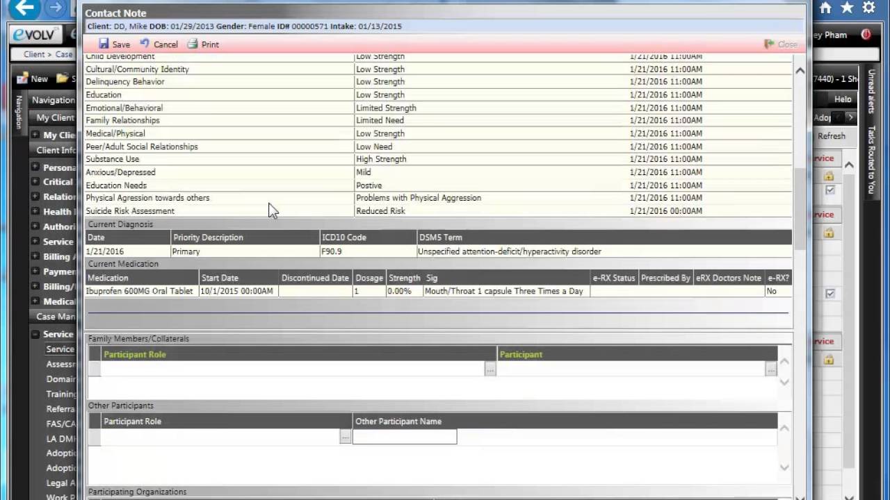 myEvolv - How To Enter A Contact Note (Client Module) - YouTube