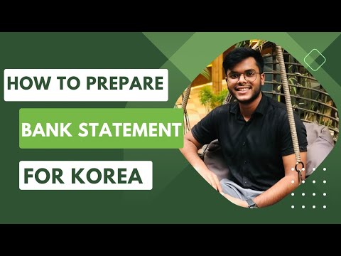 How to prepare Bank Statement for South Korea | Kyungdong University ...