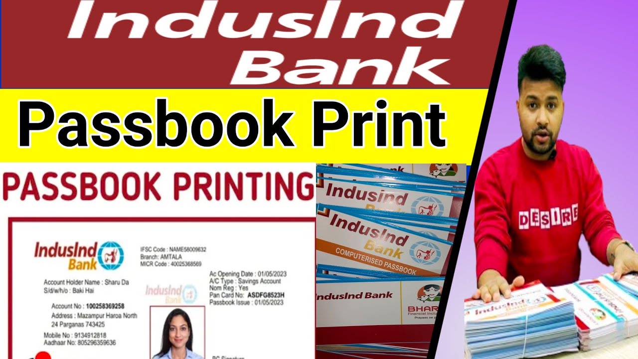 Indusind Bank Passbook Format Download | Indusind Bank Passbook Format ...