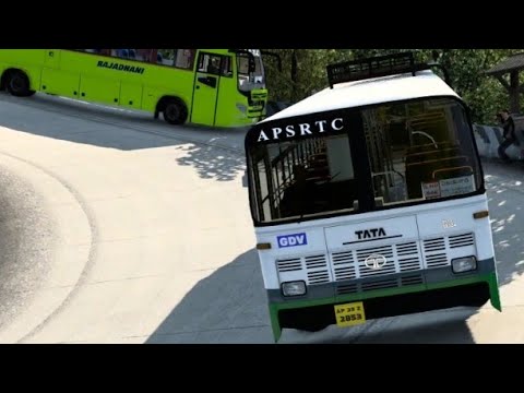 APSRTC PALLEVELUGU COMING DOWN THE HILL || BIG INDONESIA MAP # ...