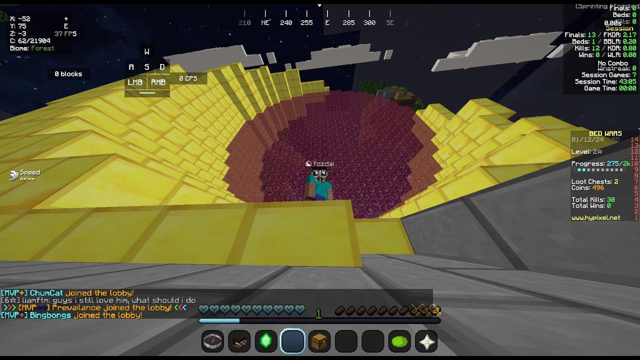 Hypixel LIVE minecraft pls watch this:) - YouTube