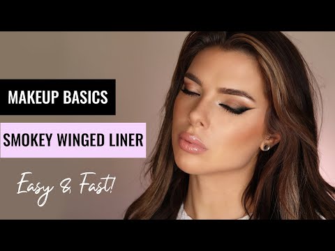 SMOKEY WINGED EYELINER TUTORIAL // Makeup Basics Series | Jolie Beauty | Jolie Cash