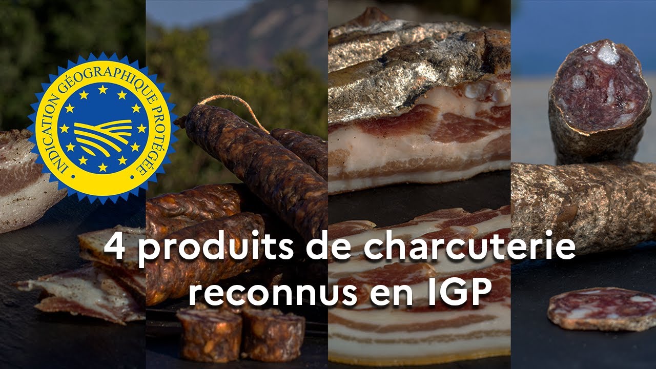 4 produits reconnus en IGP : Bulagna, Figatelli, Pancetta et Saucisson ...