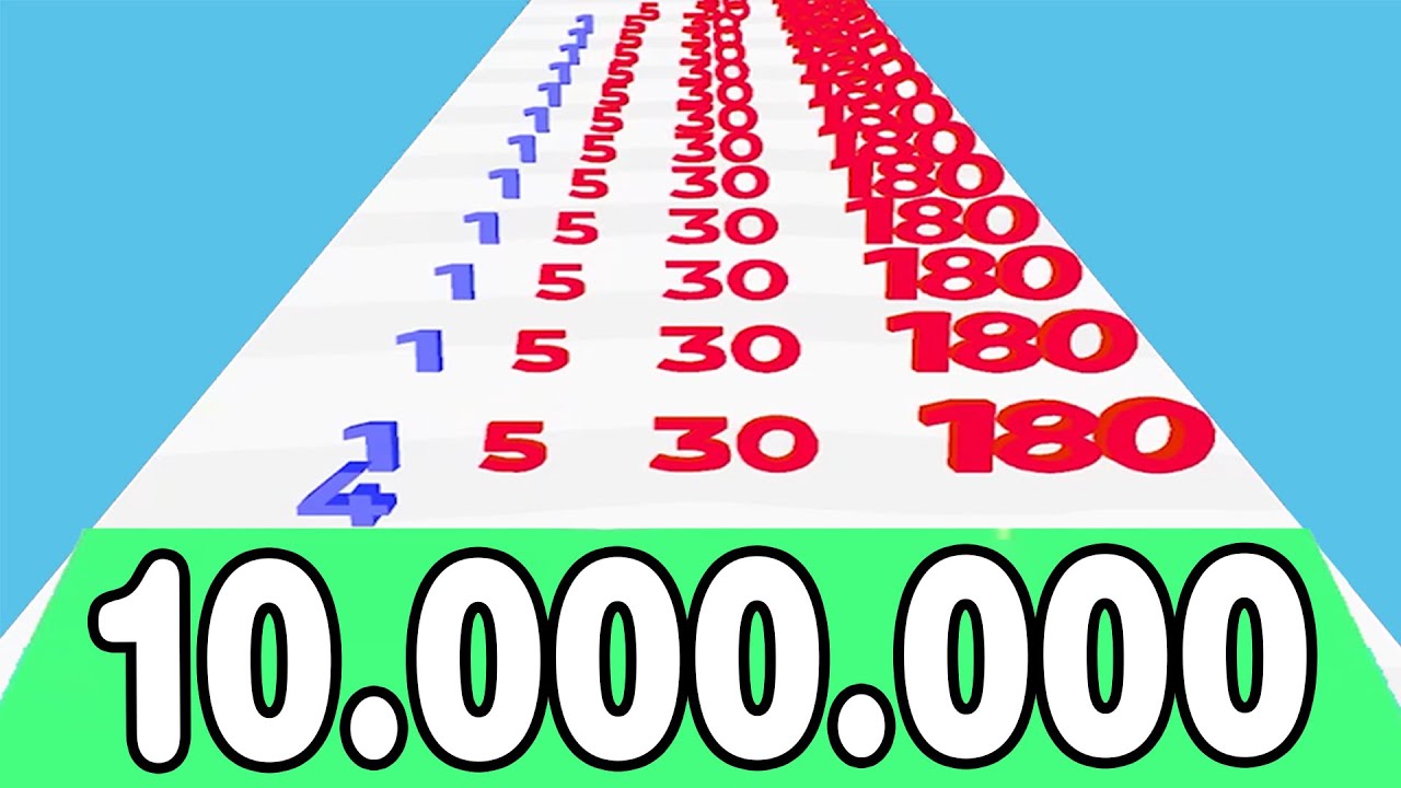 NUMBER MERGE RUN - Reach MAX LEVEL NUMBER - New Game Ep02 - YouTube