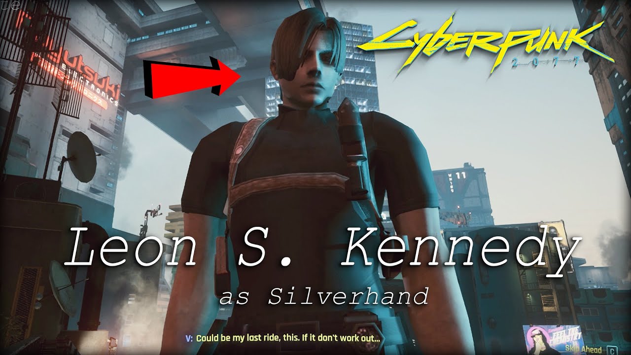 Leon S. Kennedy in Cyberpunk 2077 - PC Mod - YouTube
