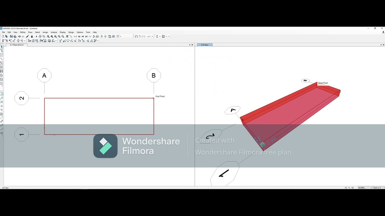 SAP2000 ELEMENTO SHELL SECCIÓN VARIABLE - YouTube