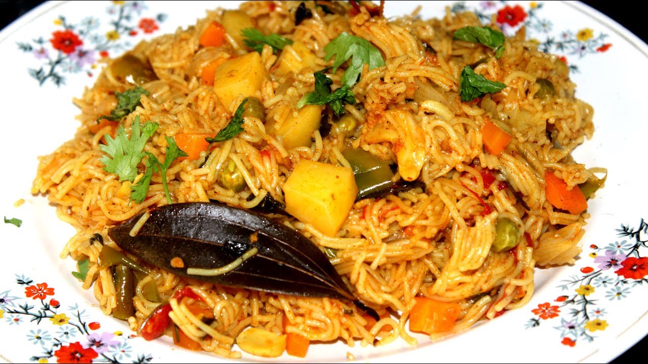 Semiya Pulao Recipe | Vermicelli Pulav - YouTube