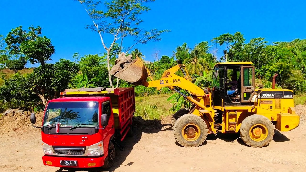 XGMA XG935H - Wheel Loader Loading Dump Truck Hauling Rock | Heavy ...
