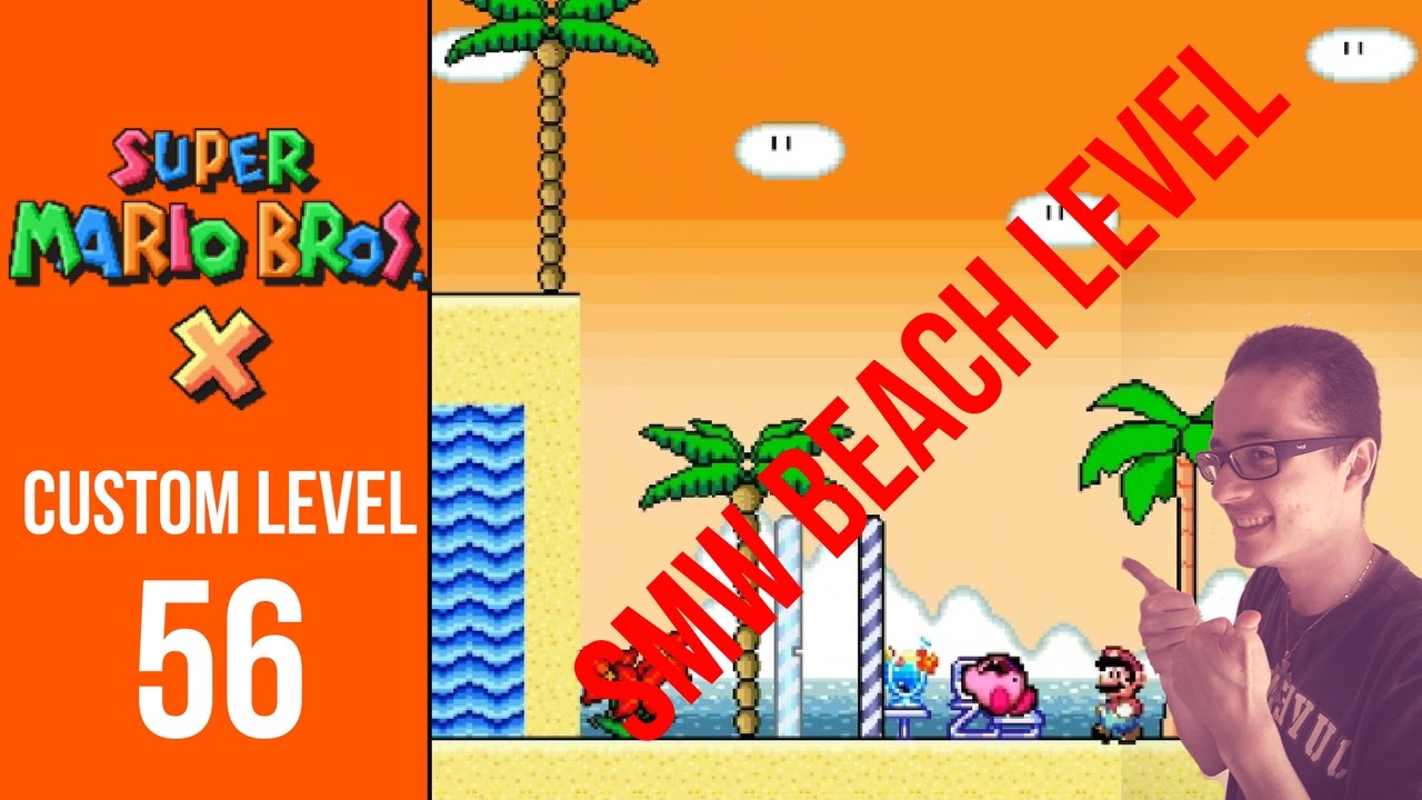 SMBX Custom Level #56 - SMW Beach Level - YouTube