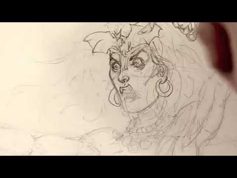 Creating the Vigil Way: Part 2 of 3 - Final Pencil Drawing - YouTube