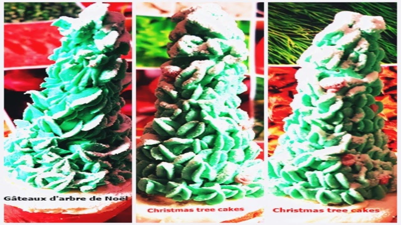 christmas tree cake 🎄 nice cake - easy christmas tree cake tutorial كعك شجرة عيد الميلاد - YouTube