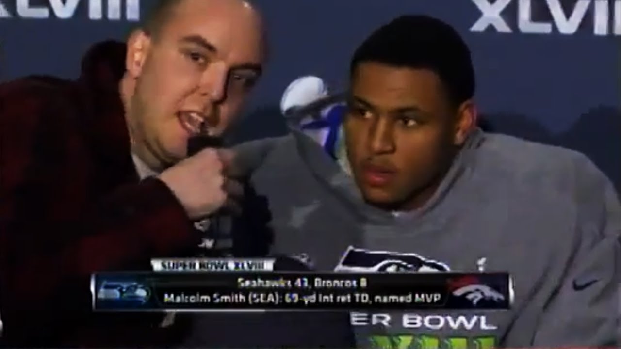 Man Interrupts SuperBowl Post-Game Interview for 911 Conspiracy - YouTube