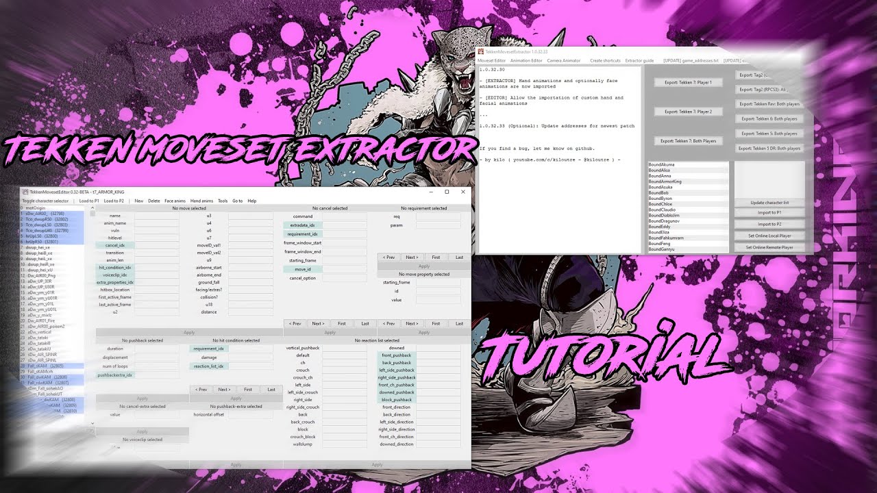 Tekken Moveset Extractor Tutorial - How to use Bound Mod/Play Online ...