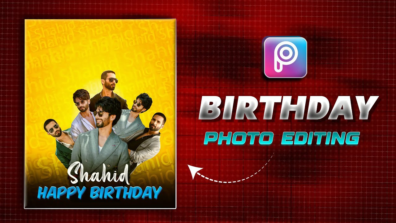 Birthday photo editing in mobile ! Birthday photo editing kaise kare ! BM EDIT - YouTube
