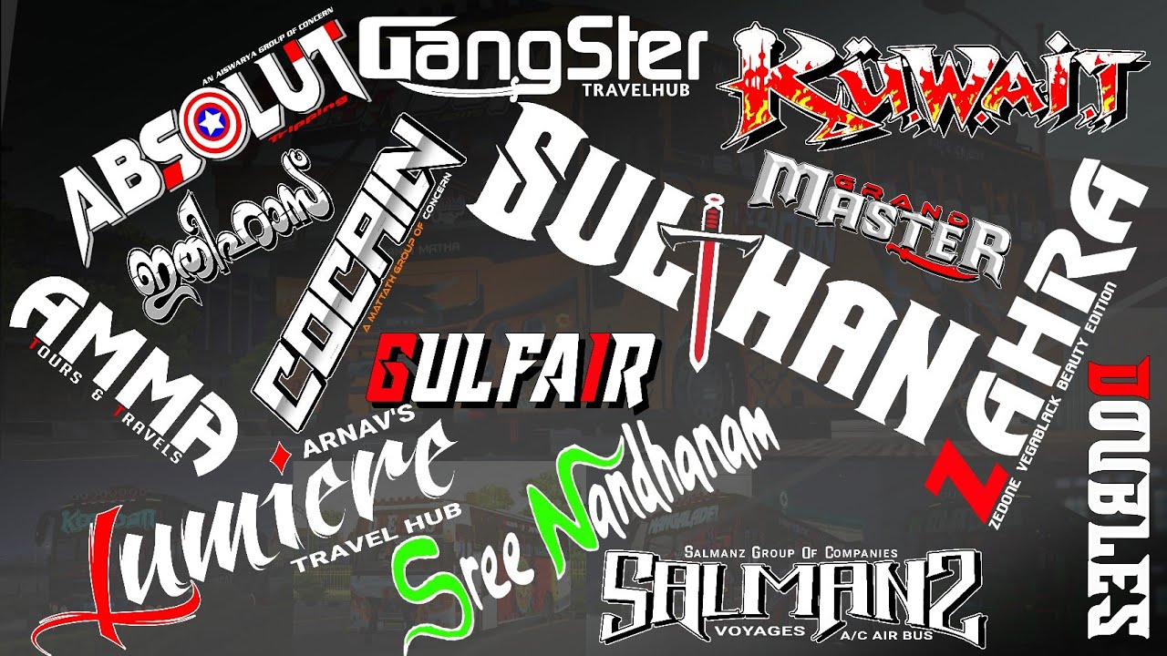 20 BUS NAME DESIGN LIVERY RELEASED💥 ️ || DOWNLOAD NOW || KBL GARAGE ...