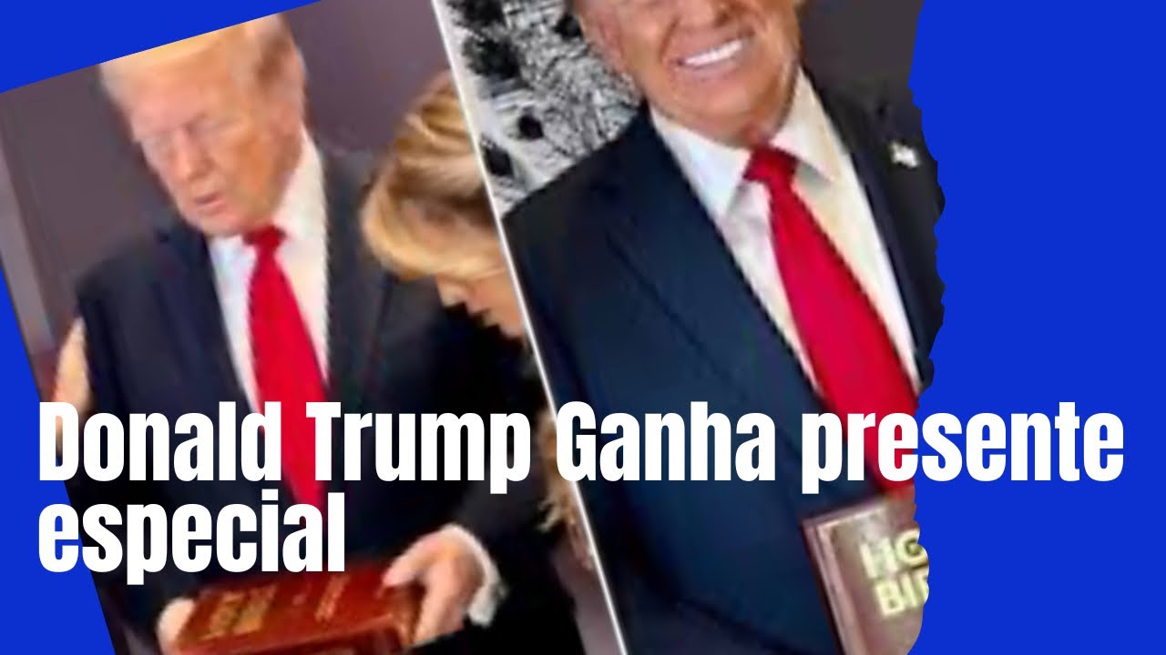 Donald Trump Recebe a Bíblia com anotações do Bispo Macedo! - YouTube