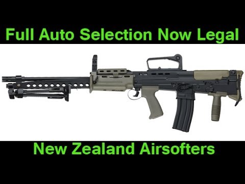 Full Auto on Airsoft Guns Now Legal in New Zealand! - YouTube