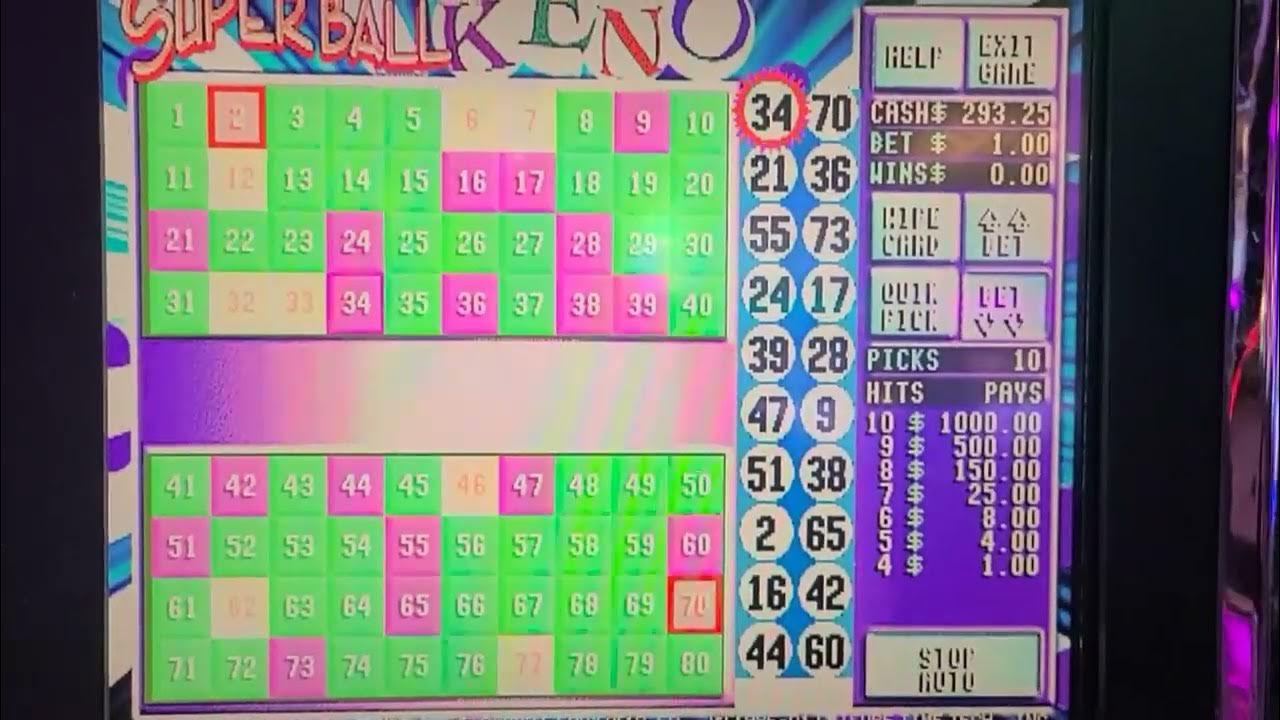 Super Ball Keno 7/10 $100 winner #kenonation #1001 #superball - YouTube