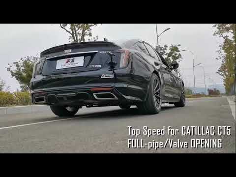 Top Speed Pro1 Cadillac CT5 AVT Exhaust System - YouTube