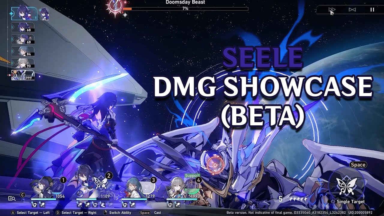 Honkai Star Rail (Beta) | Seele Showcase DAMAGE!!! - YouTube