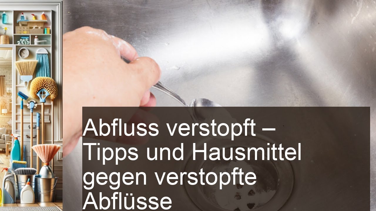 Hausmittel Abfluss Frei