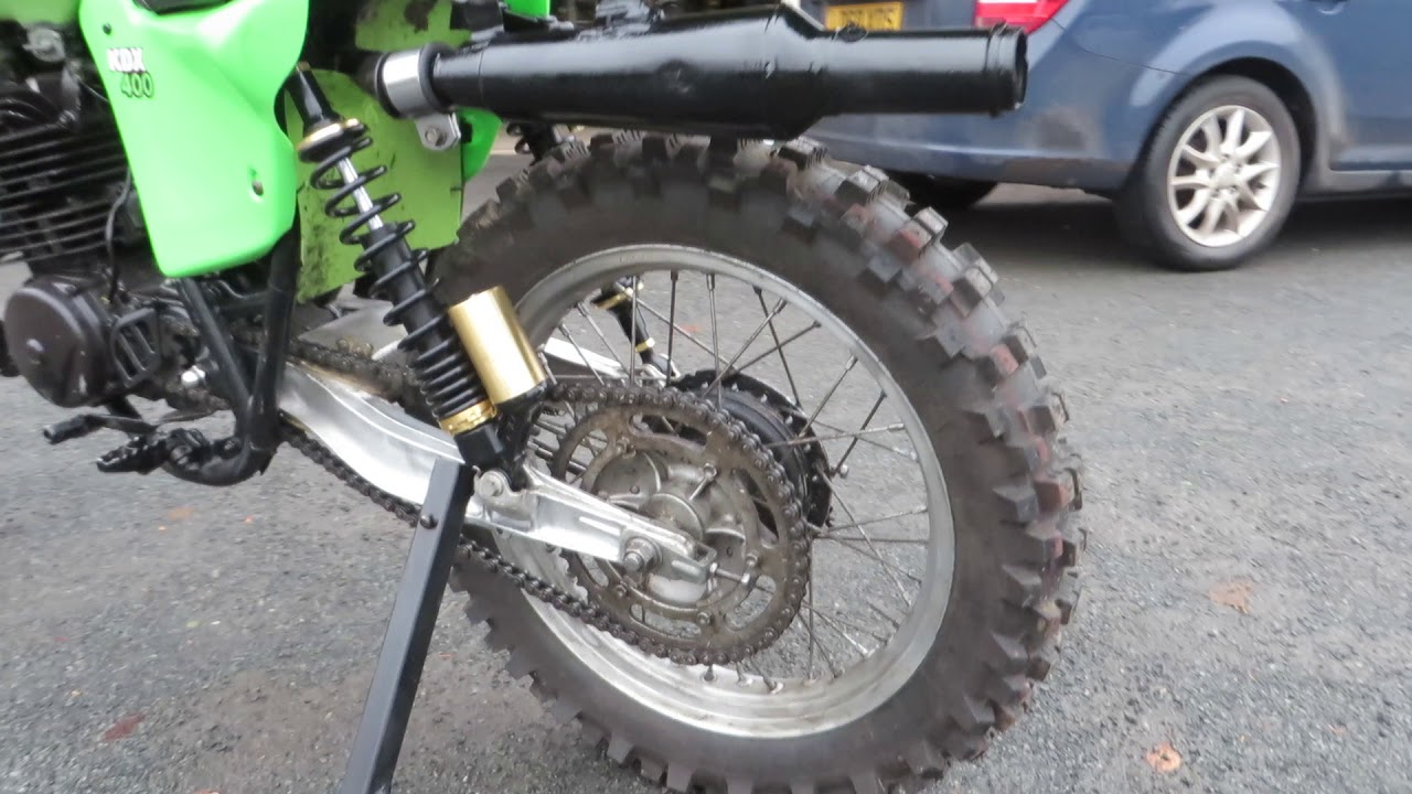 KAWASAKI KDX400 ROAD LEGAL - YouTube