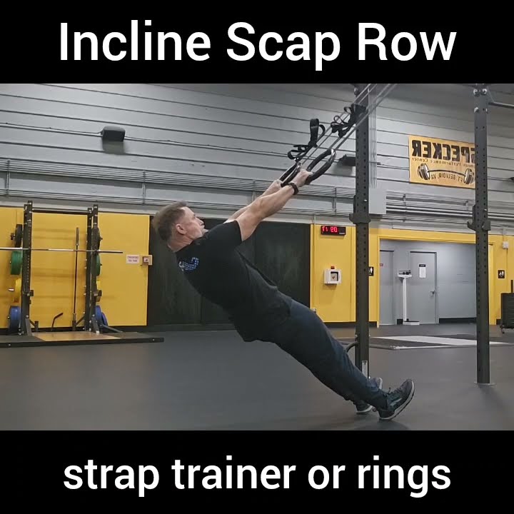 Incline Scap Row- Strap or Rings - YouTube