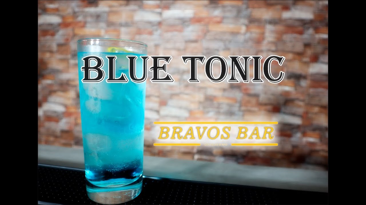 Como preparar el coctel Blue Tonic 🍸🍹 Receta del coctel Blue Tonic 🍸🍹 ...