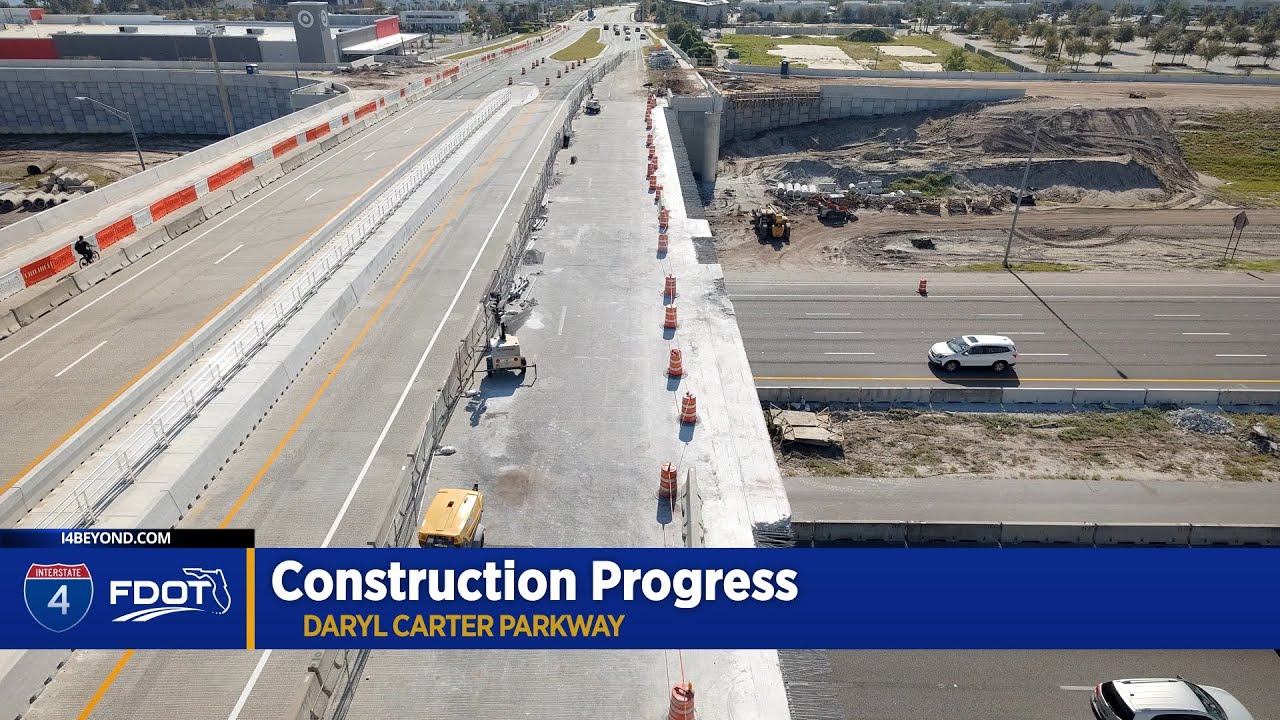 I-4 Beyond the Ultimate: Construction Progress Update at Daryl Carter ...