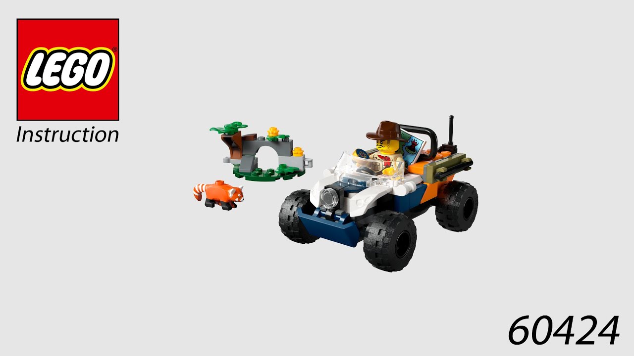 LEGO Instruction - City - 60424 - Jungle Explorer ATV Red Panda Mission ...
