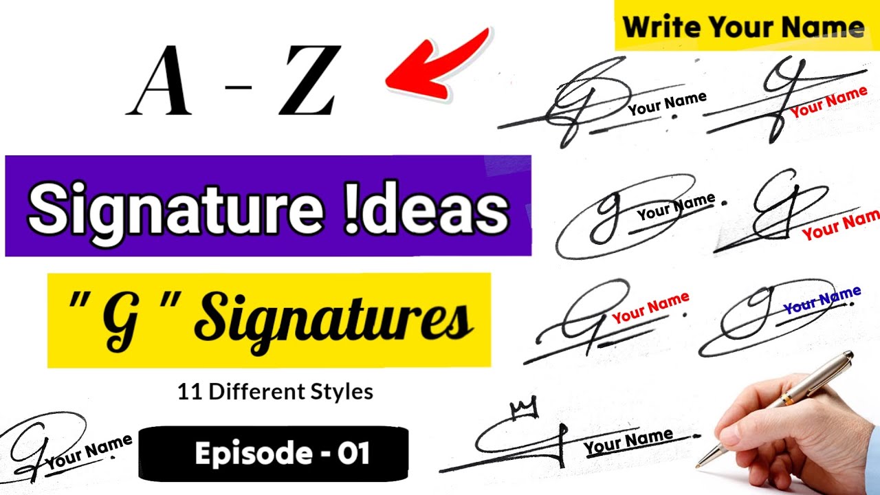 Letter G - most stylish signature | Letter G signature style | G ...