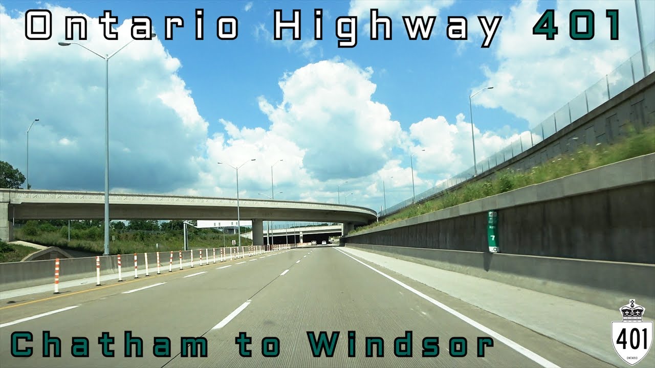 Ontario Highway 401 WB - Chatham-Kent to Windsor - YouTube