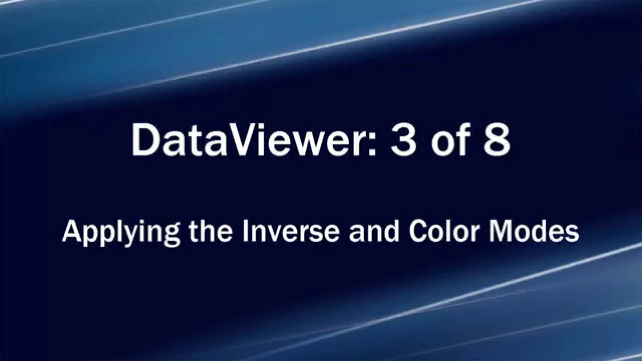 3 Applying the Inverse and Color Modes - YouTube