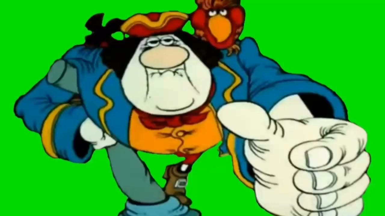 John Silver Walking Green Screen (Smooth Version) - YouTube