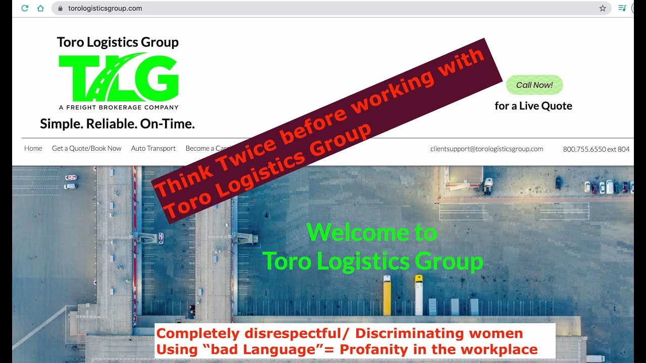 Toro Logistics Group Cypress CA Jack Torossian - YouTube