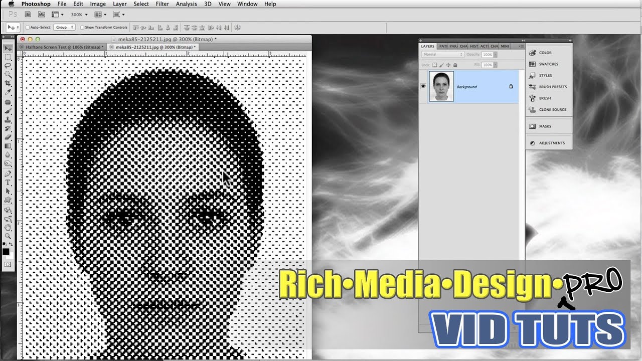 Photoshop CS5-How to Make A Halftone Screen for Photo Effects - YouTube