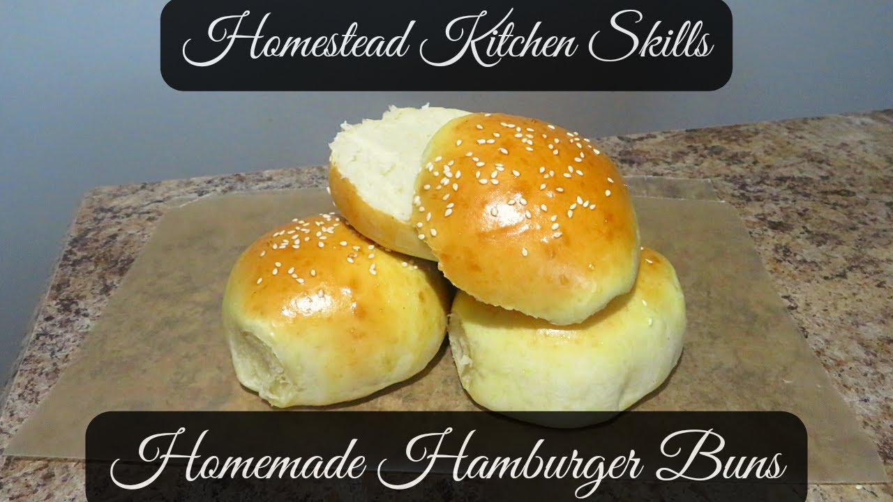 Homemade Hamburger Buns Recipe | Homemade Hamburger Buns Instant Yeast ...