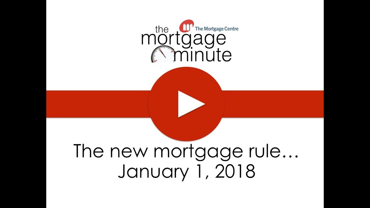 The mother of all Mortgage Rule Changes - Jan 2018 - YouTube