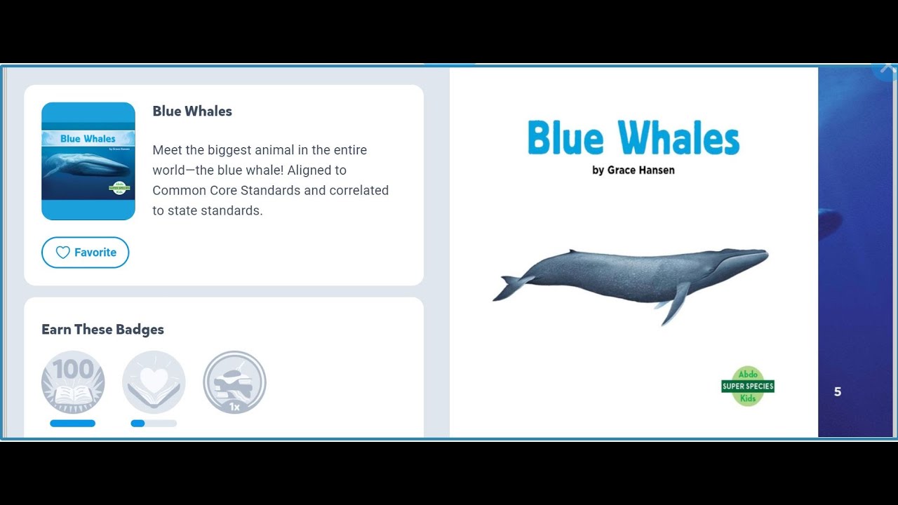 Blue whales By: Grace Hansen read aloud from yosef for kids - YouTube