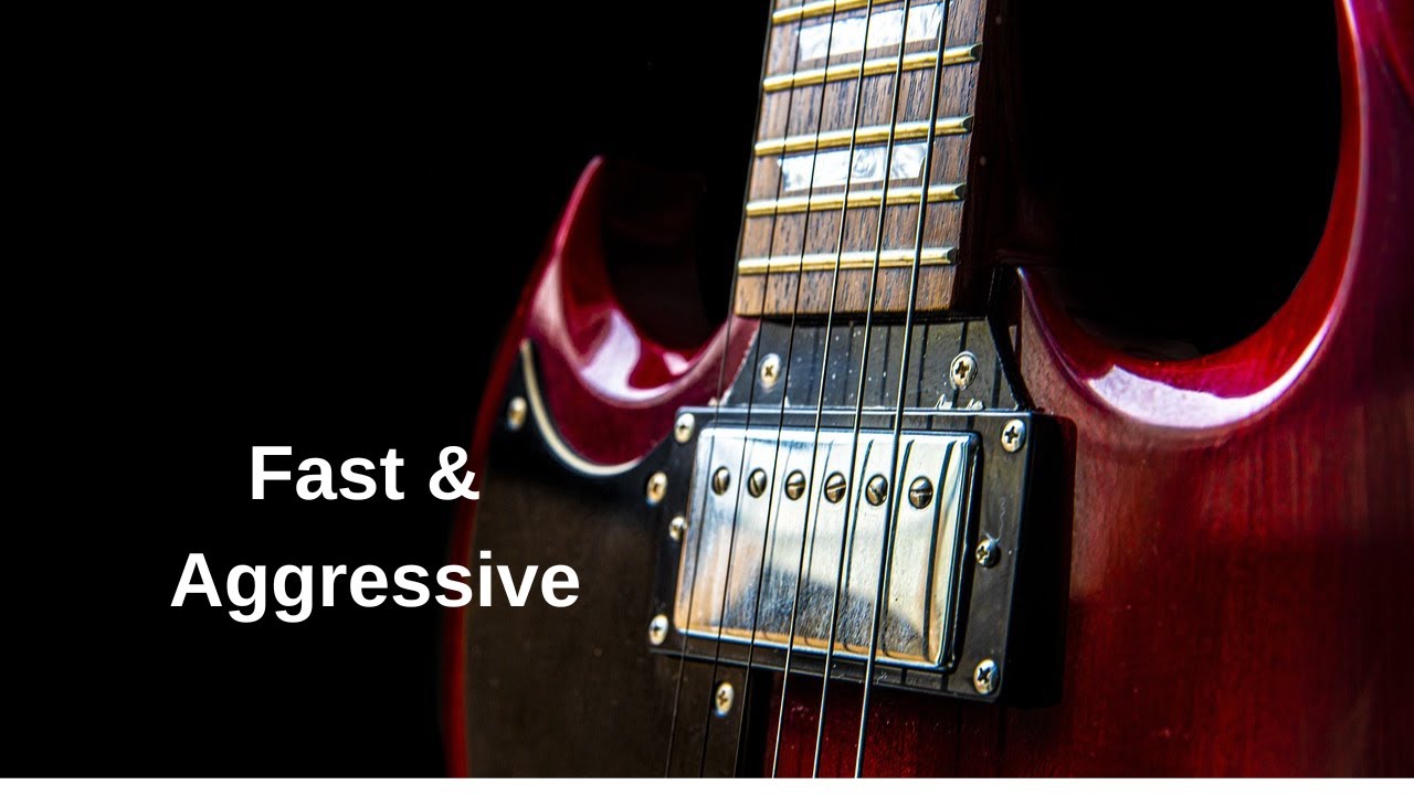 Fast, Heavy & Aggressive Guitar Backing Track In D minor - YouTube