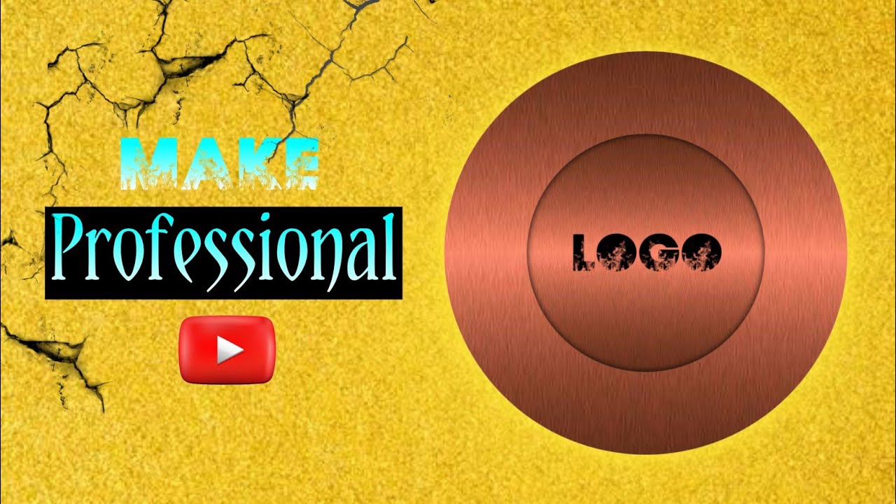 Professional Youtube Logo | Logo editing | How to make a best Logo ...