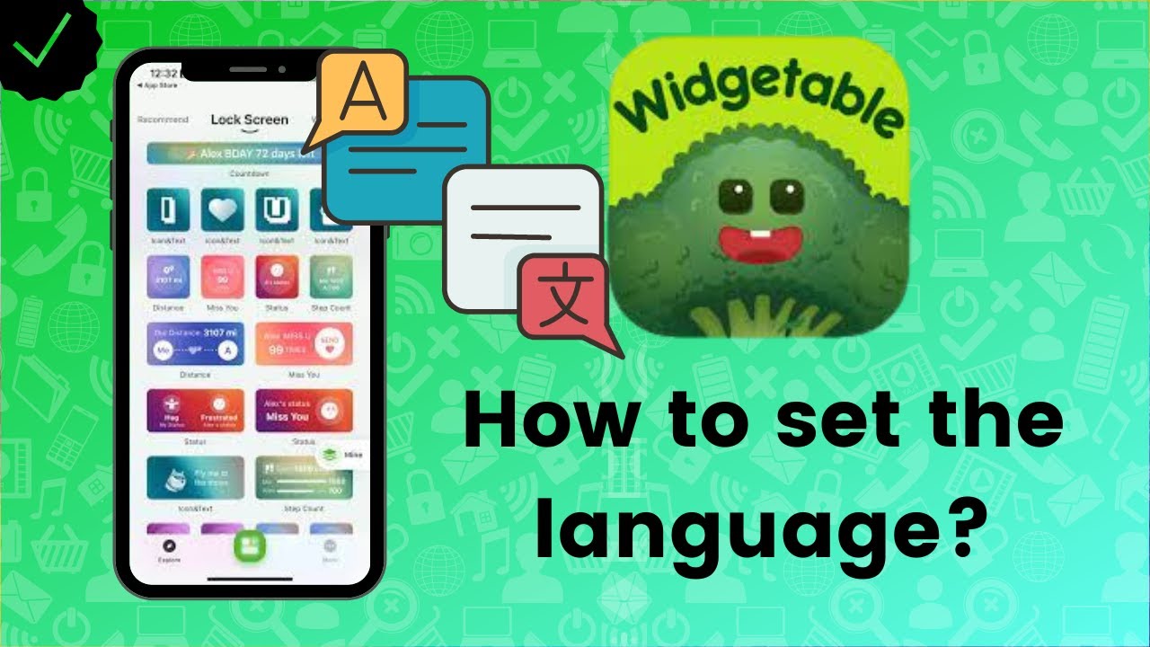 How to set the language in Widgetable? - YouTube