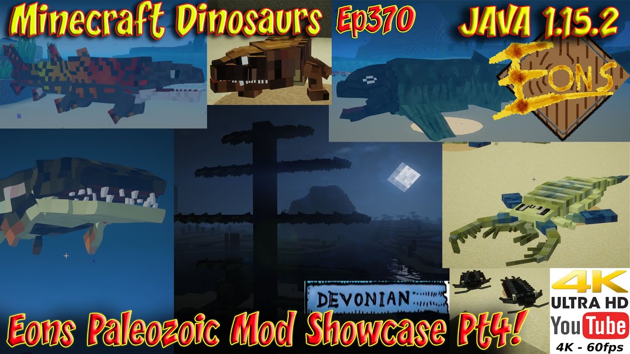 Eons Paleozoic Mod Showcase Pt4 Devonian Period Minecraft 1.15.2 ...