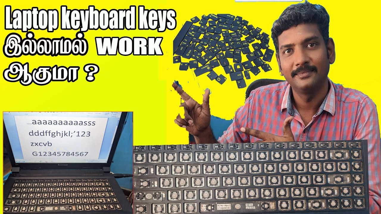 Laptop Keyboard keys இல்லாமல் work ஆகுமா?|How to work laptop keyboard ...