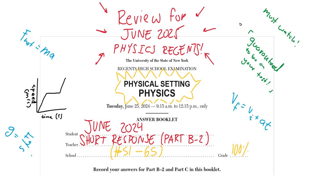 [NEW] June 2024 Physics Regents Review (Part B-2 #51-65) - YouTube