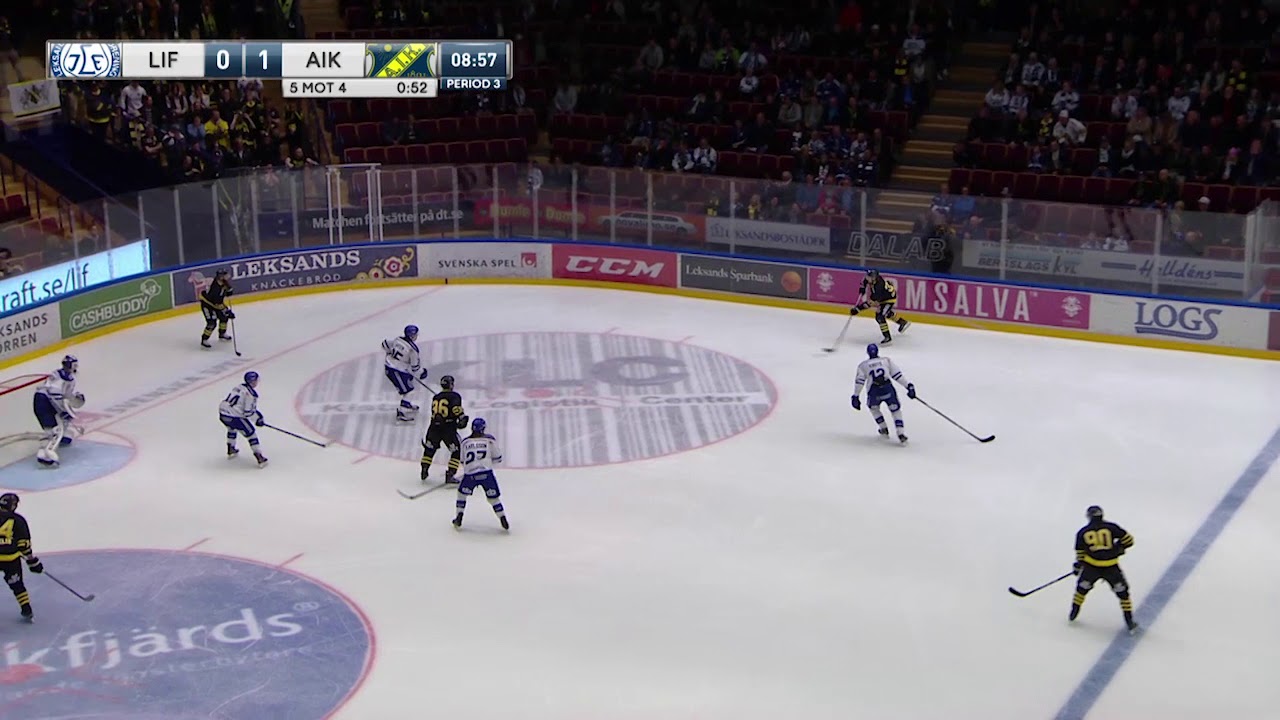Highlights: Leksand - AIK | Tegera Arena - YouTube