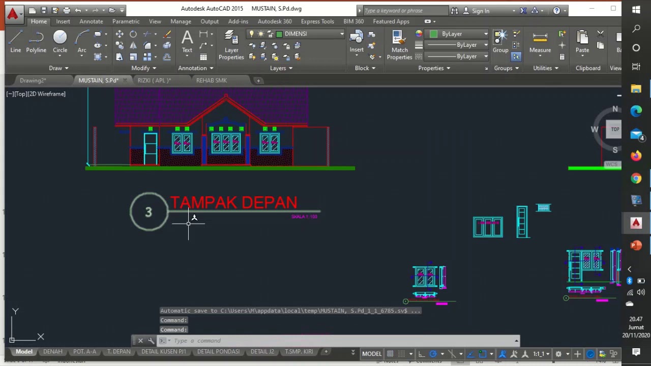 VIDEO PEMBELAJARAN TAMPILAN DAN MANAJEMEN PENGELOLA FILE DI AUTOCAD ...