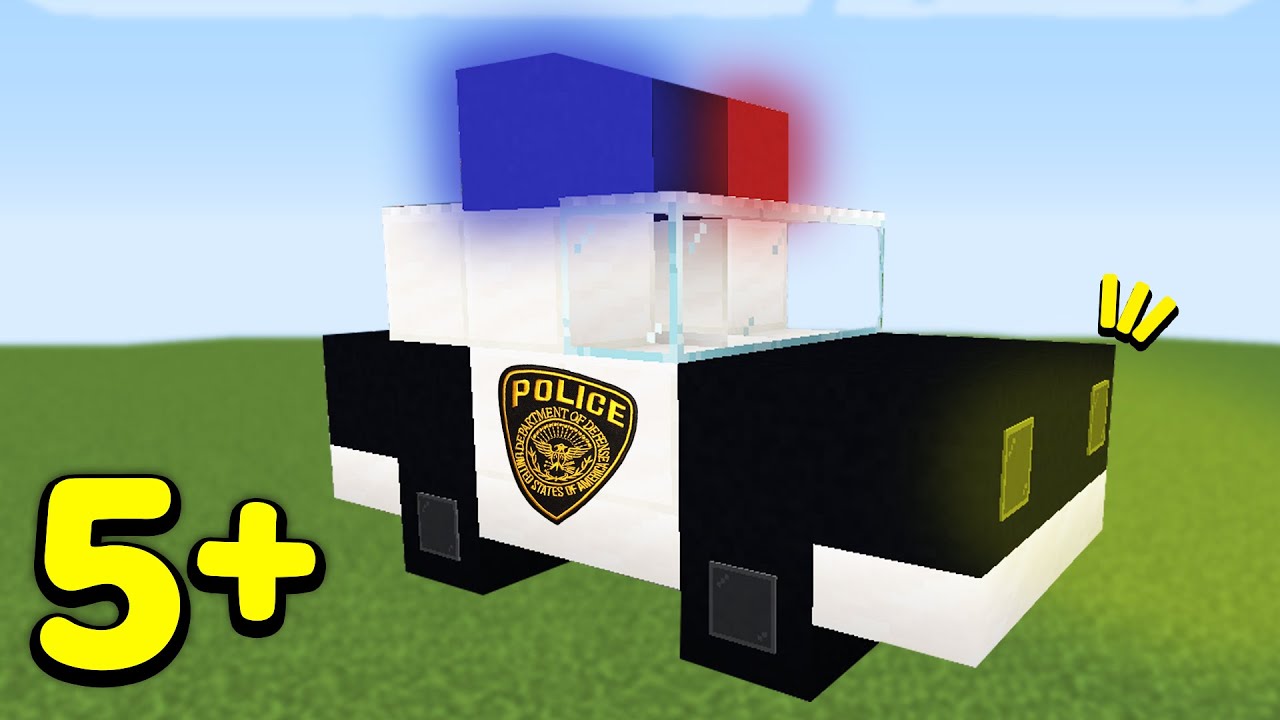Minecraft: 5+ Police Build Hacks and Ideas! [easy] - YouTube