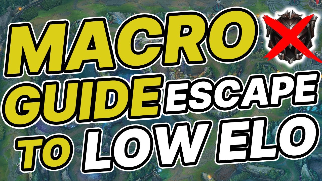 How to ESCAPE LOW ELO with ONLY USING MACRO - League of Legends - YouTube